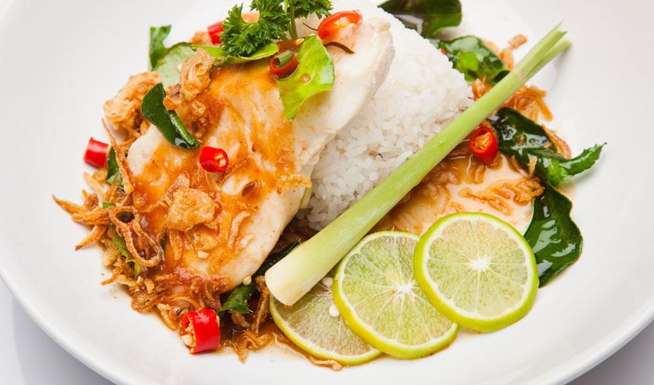 FLORA CHILLI LIME FISH ON A BED OF RICE | Flora