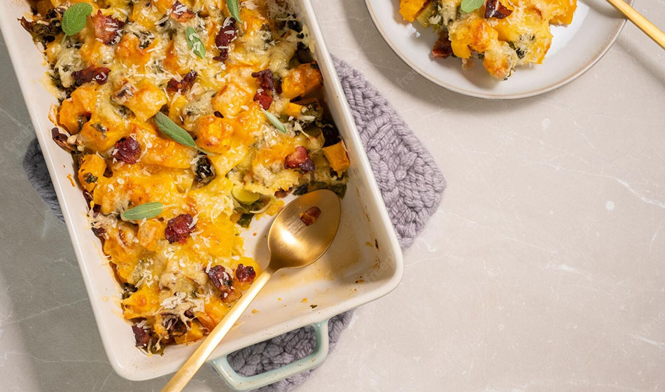 ONION & POTATO BAKE | Flora