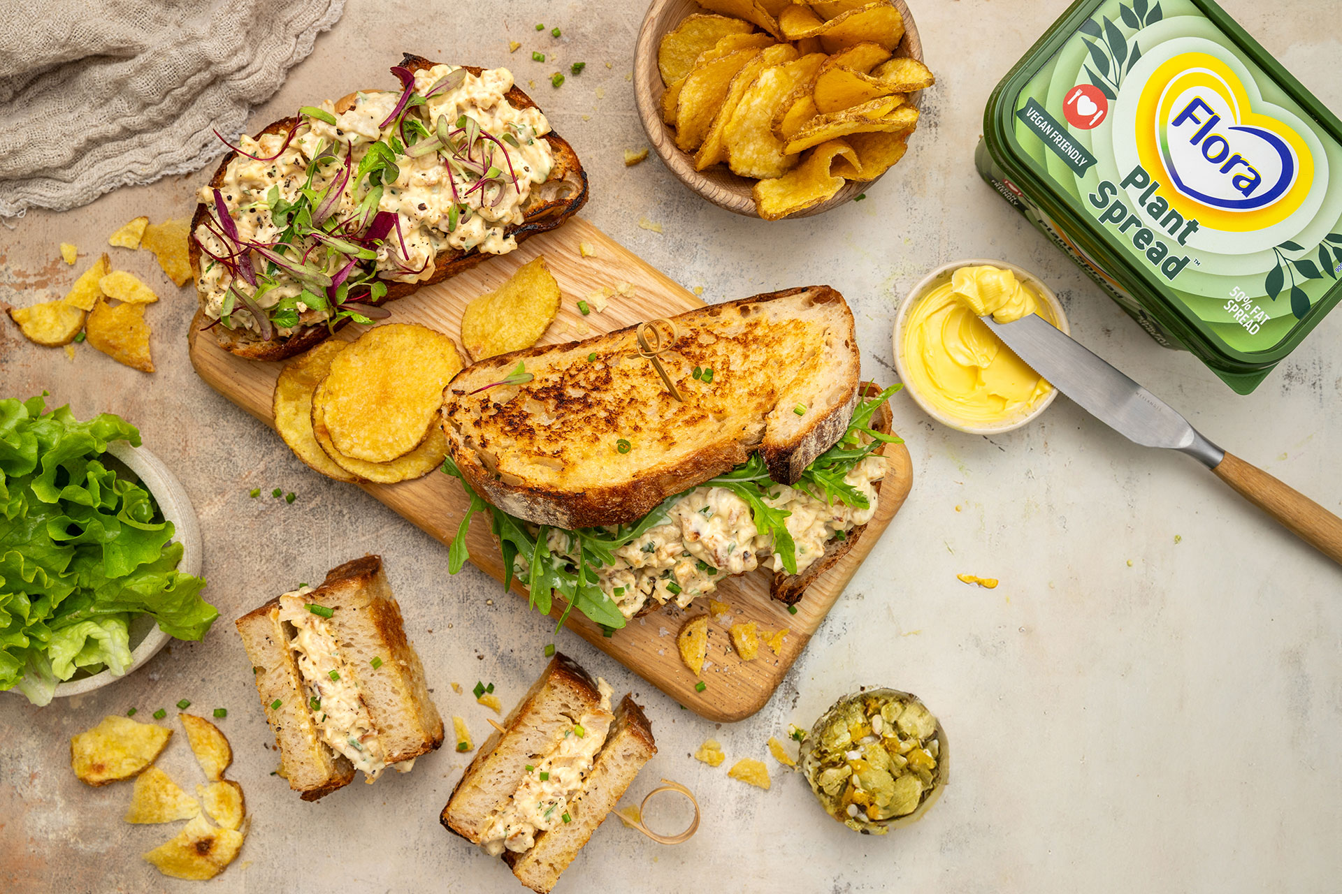 Tasty ‘Chicken Mayo’ Toastie | Flora